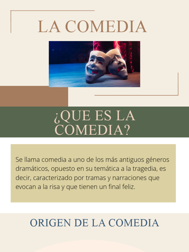Presentación Comedia | PDF | Comedia