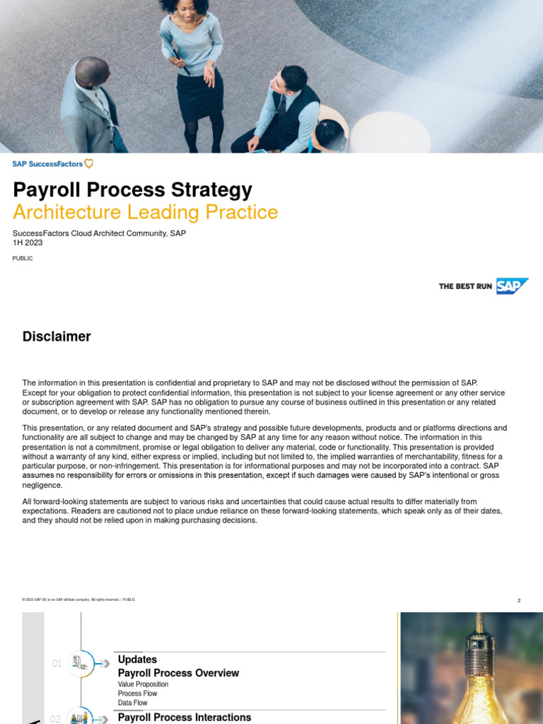 SAP776154 - ALP - SAP SuccessFactors Payroll Process Strategy 1H 2023 ...