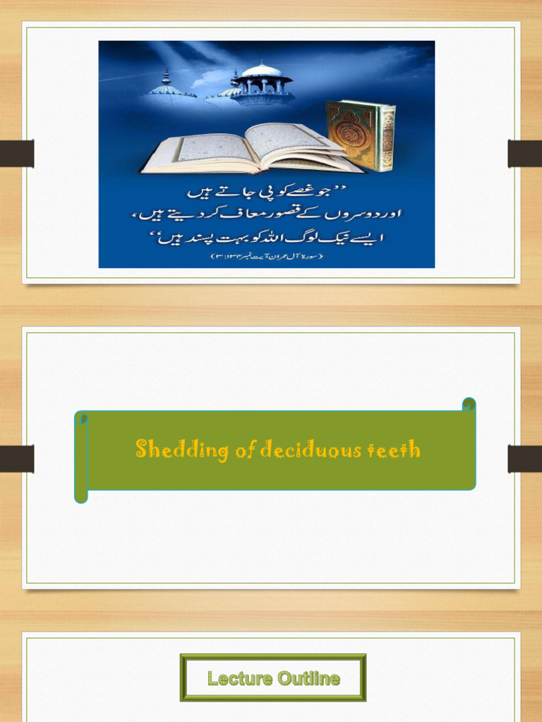 Shedding of Deciduous Teeth Lecture | PDF | Human Tooth | Tooth