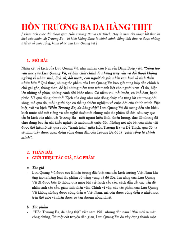 Hon Truong Ba Da Hang Thit. Vpa | PDF