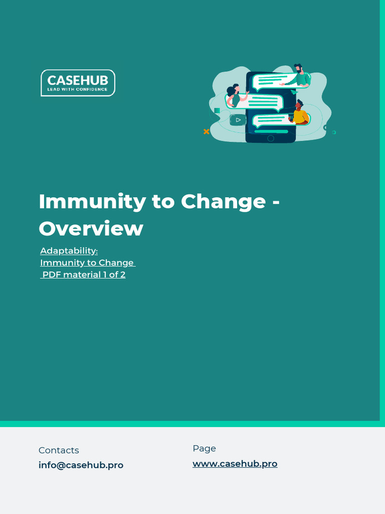 Understanding Immunity to Change | PDF | Social Psychology | Psychology