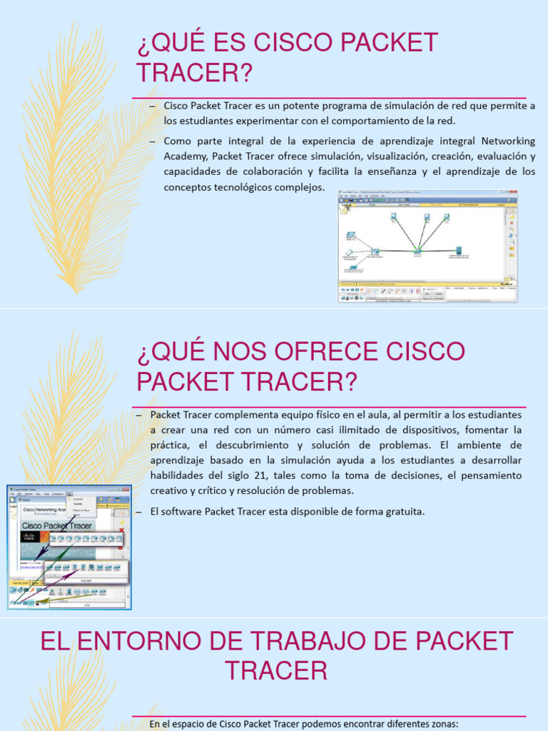 Cisco Packet Tracer: Simulación de Redes | PDF | Enrutador (Computación) | Informática