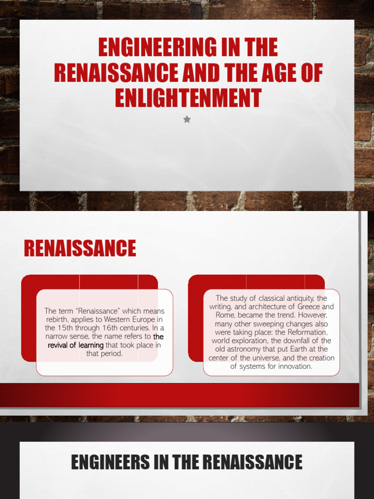 Engineering in The Renaissance | PDF | Renaissance