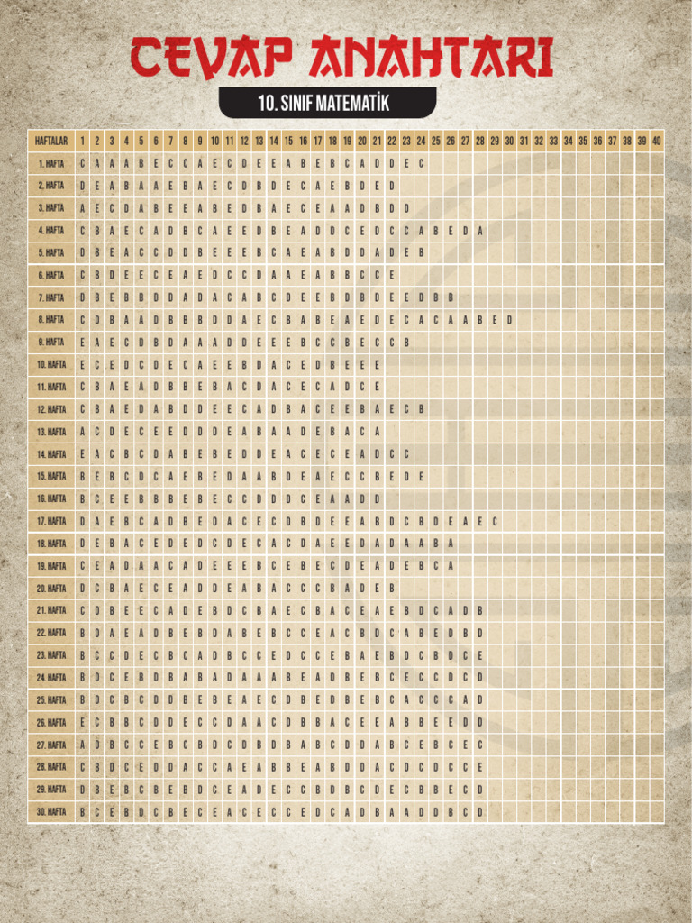 10 mat cevap | PDF