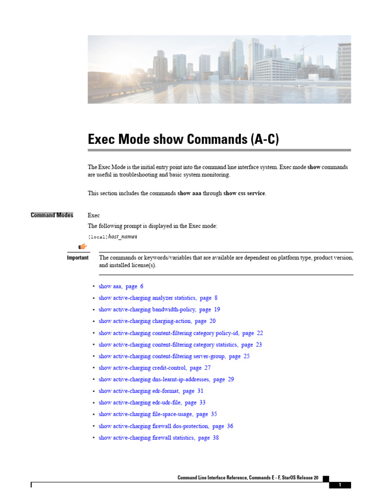 Command Modes Exec SGSN | PDF | Command Line Interface | Session Initiation Protocol