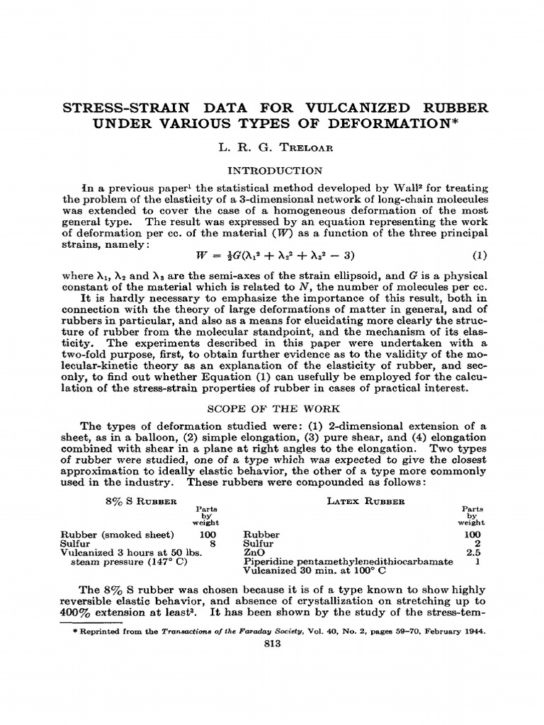 Stress-Strain Data | PDF