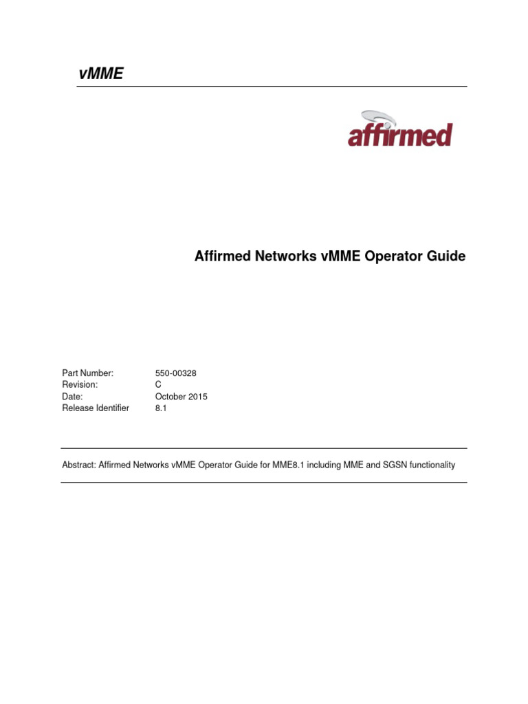 Networks vMME Operator Guide | Download Free PDF | Domain Name System | Ip Address
