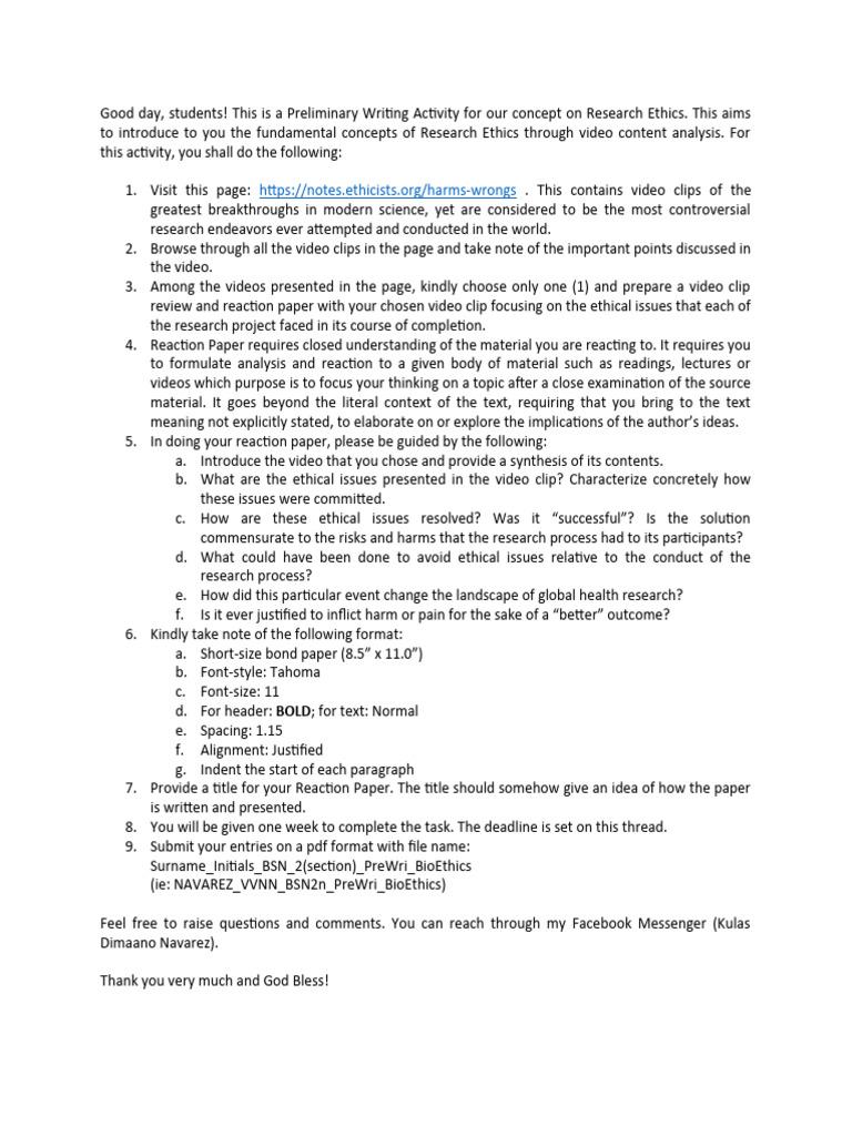 Preliminary Writing Activity | PDF | Sentence (Linguistics) | Thought