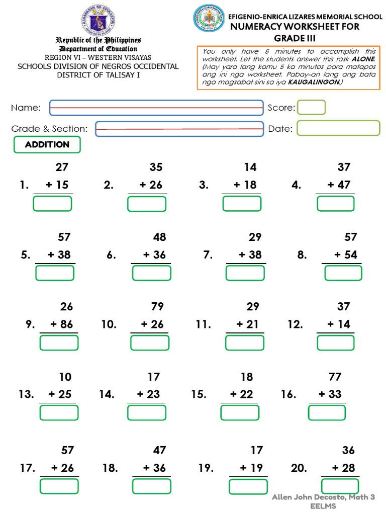 Addition With Regrouping | PDF
