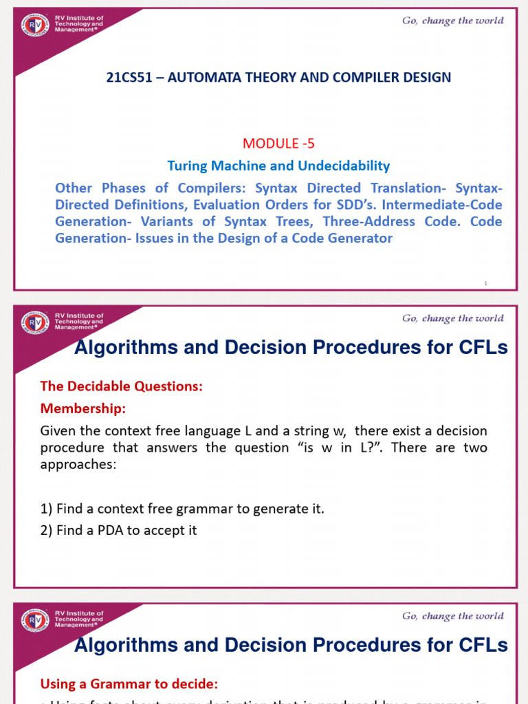 ATCD_PPT_Module-5 | PDF | Parsing | Computer Programming ATCD_PPT_Module-5 | PDF | Parsing | Computer Programming