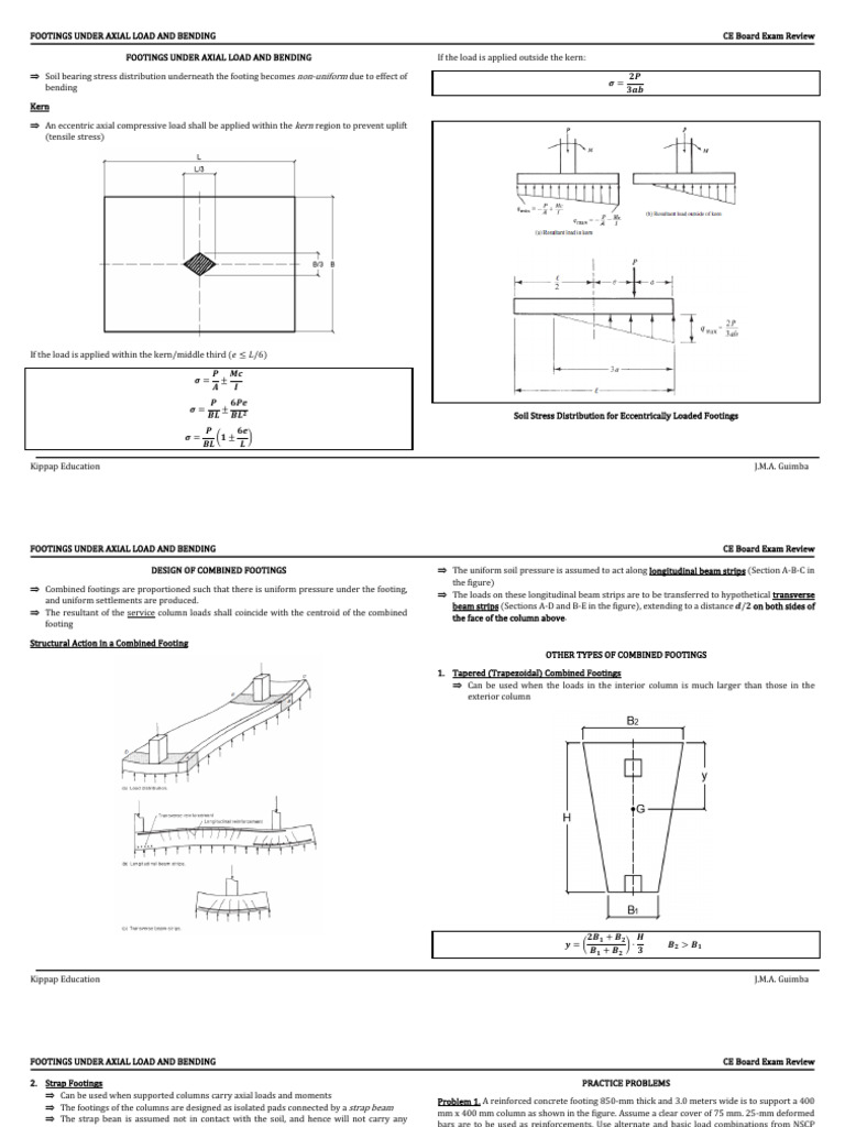 Kippap-Handout-SEC (41 RCD - Footings w Moments) | PDF | Bending | Beam ... Kippap-Handout-SEC (41 RCD - Footings w Moments) | PDF | Bending | Beam ...