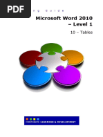 How To Select All Tables in Word Document | PDF