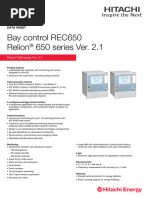 REF650 Advanced Distribution System Protection Brochure en-4CAE001685 ...