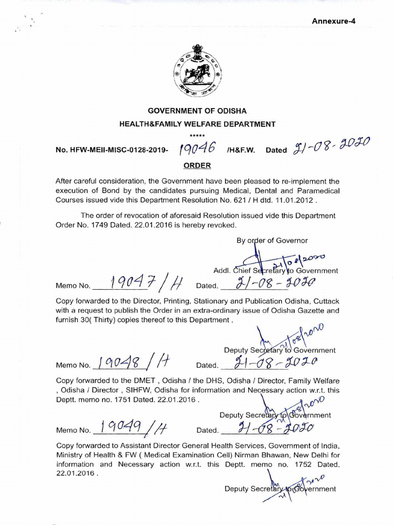 Annexure 4 | PDF | Health Sciences | Public Services