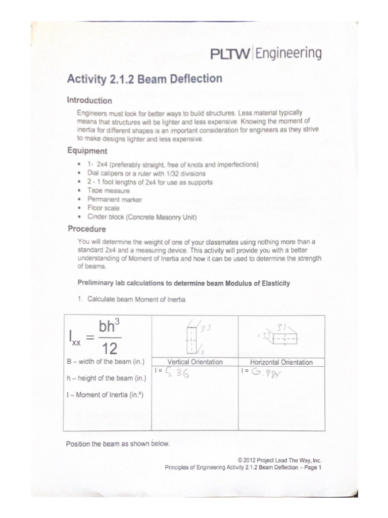 PLTW Engineering 4 | PDF