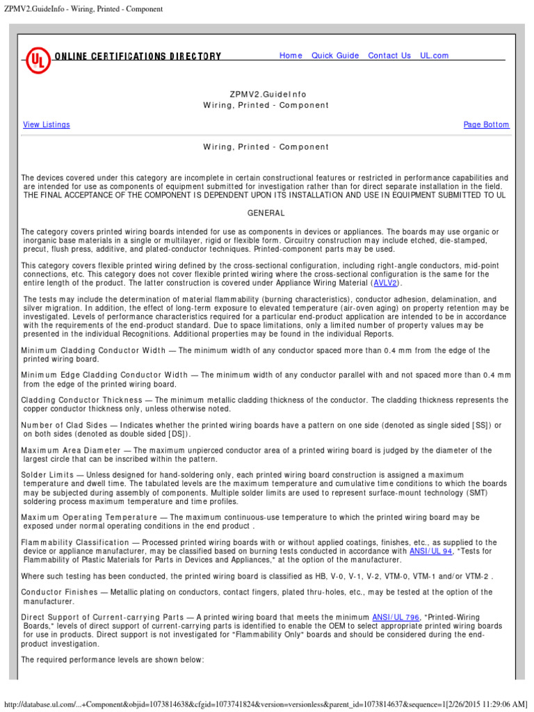 UL guide info edition | PDF | Printed Circuit Board | Electrical Wiring