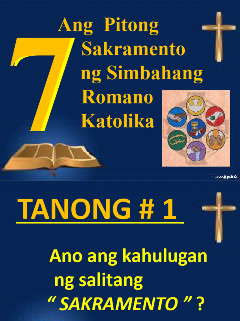 Ang Pitong Sacramento NG Roman Catholic | PDF