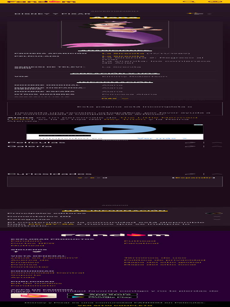 Alana Disney y Pixar Fandom | PDF