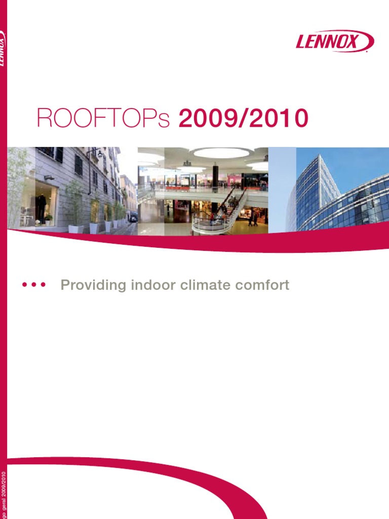 Catalogo Rooftops - Lennox 2009 - 2010 | PDF | Rede elétrica ...