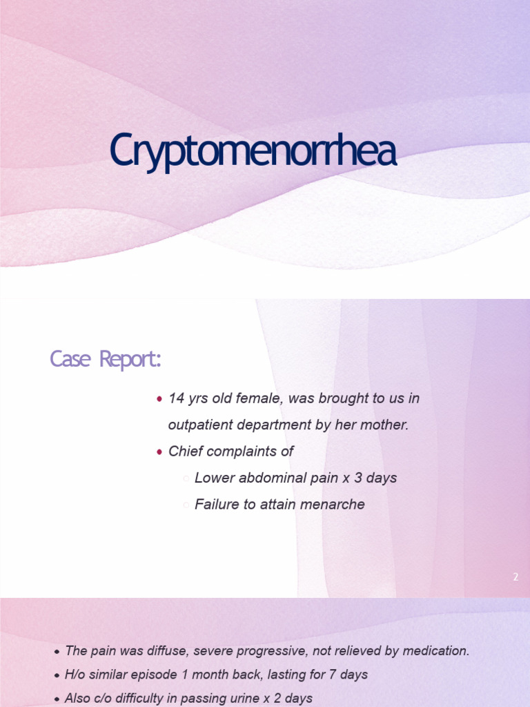 Cryptomennorhea - Final copy | PDF | Vagina | Labia