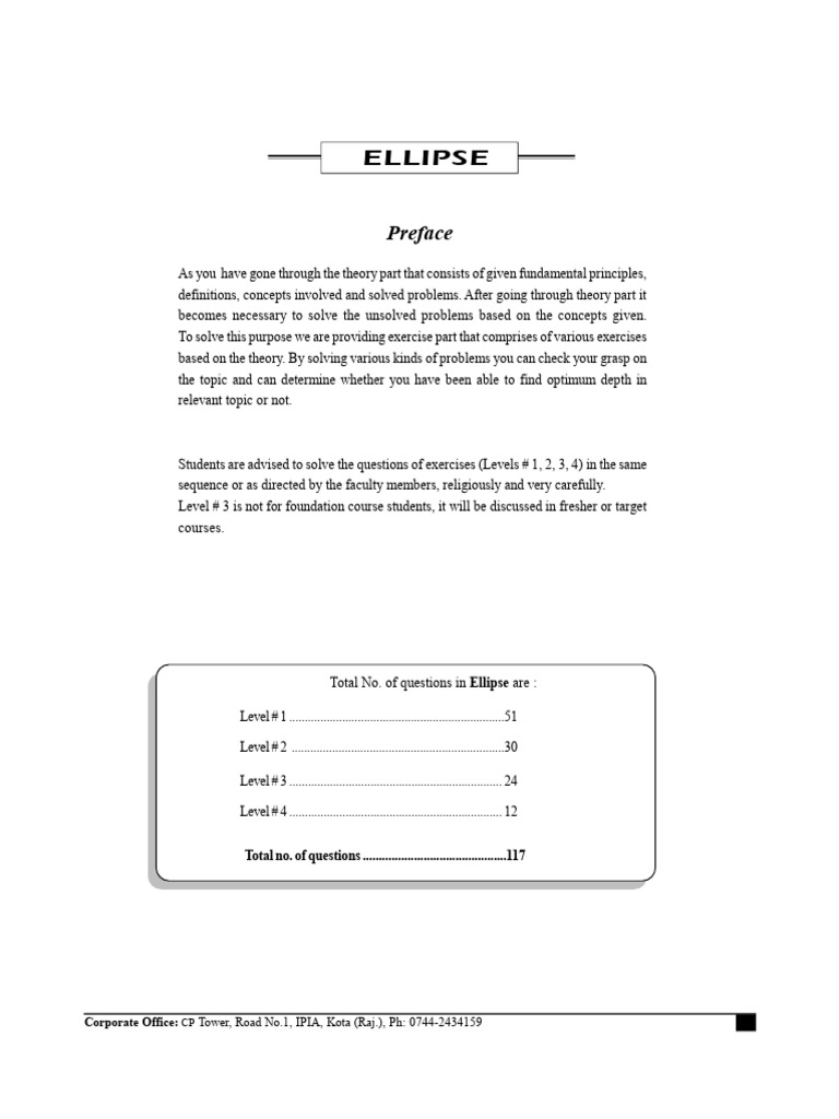 ELLIPSE[2] | PDF | Ellipse | Perpendicular