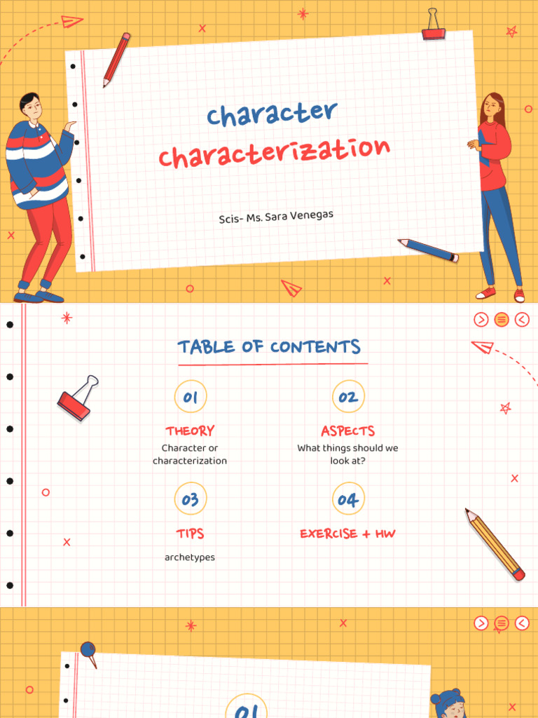 Characters+ppt | PDF | Plot (Narrative) | Motivational