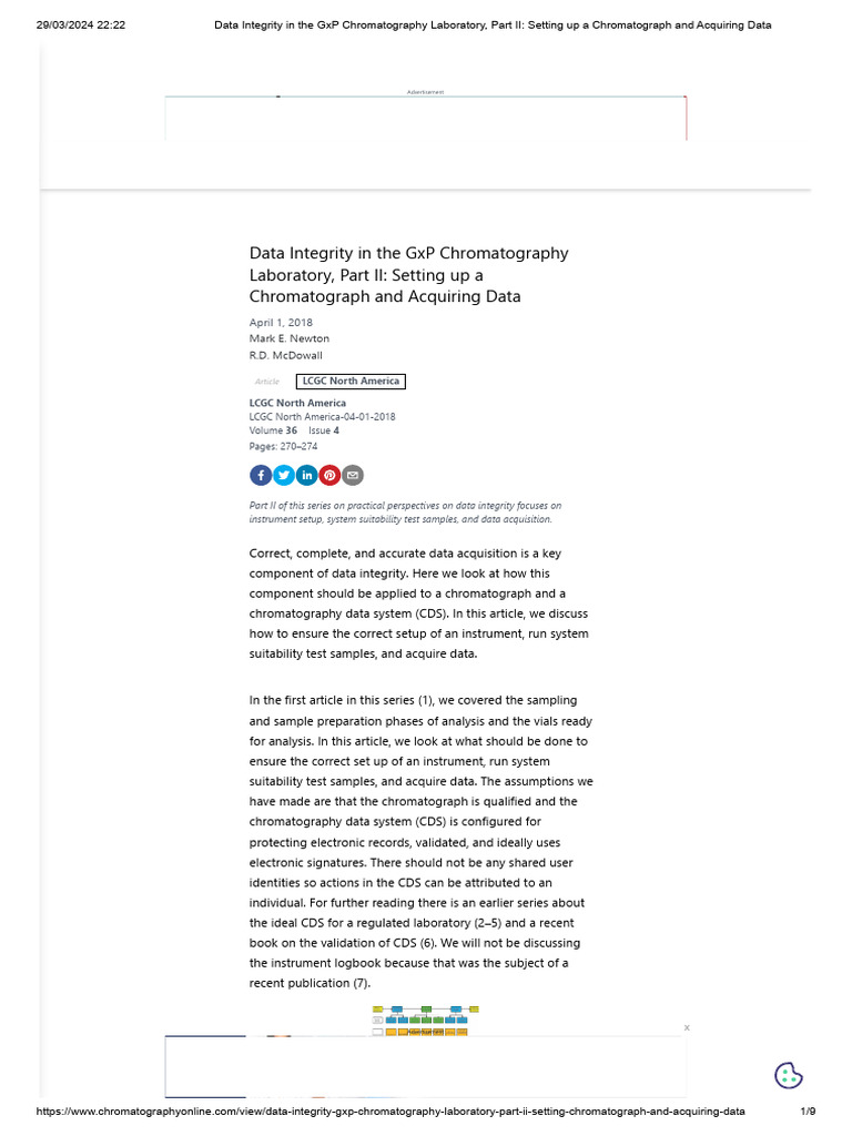 GxP Chromatography Data Integrity Guide | PDF | Chromatography