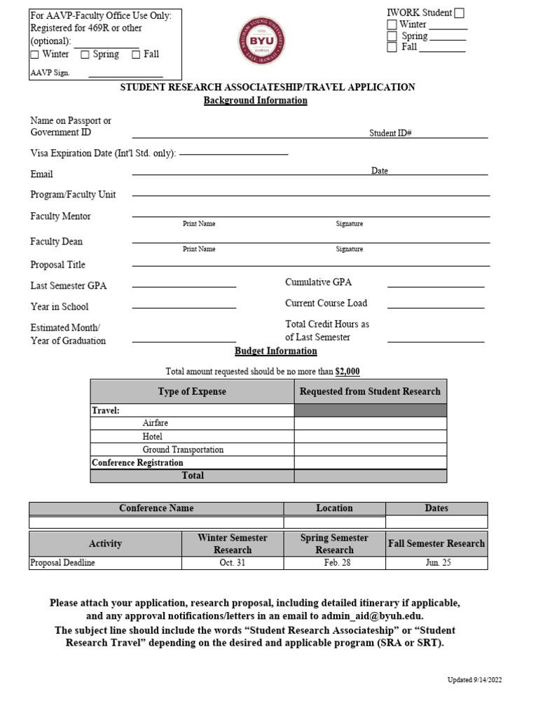 Sra SRT Application 8 2022 | PDF | Government And Personhood