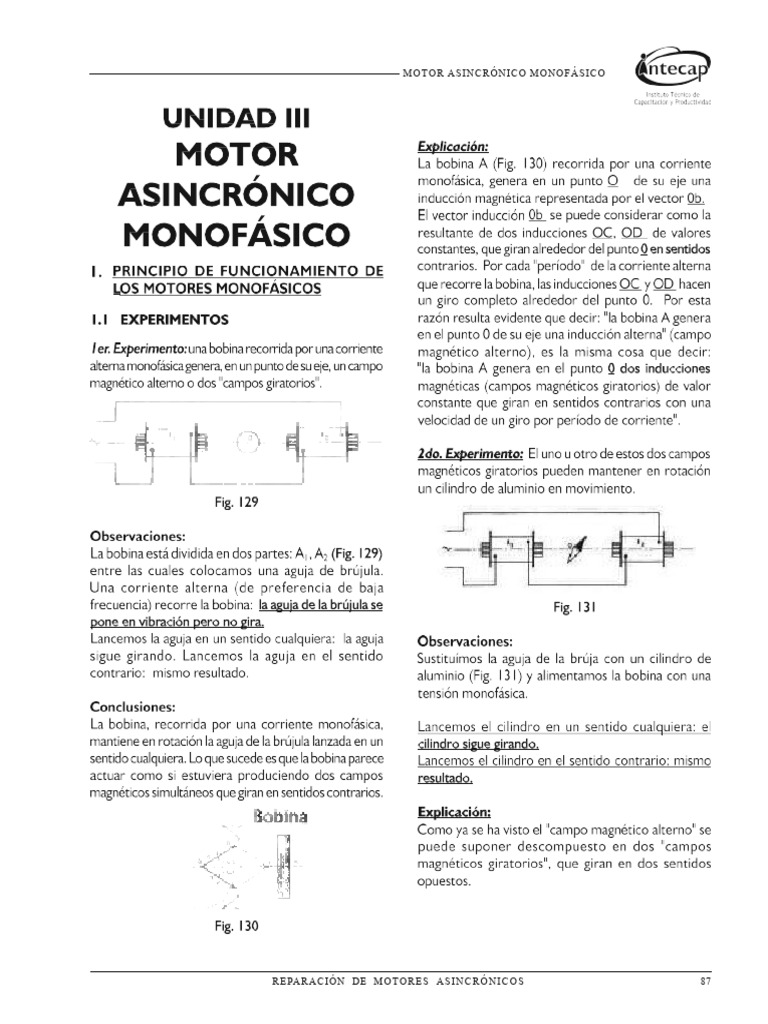 Documento de Motores Monofasicos Compressed Compressed Compressed | PDF