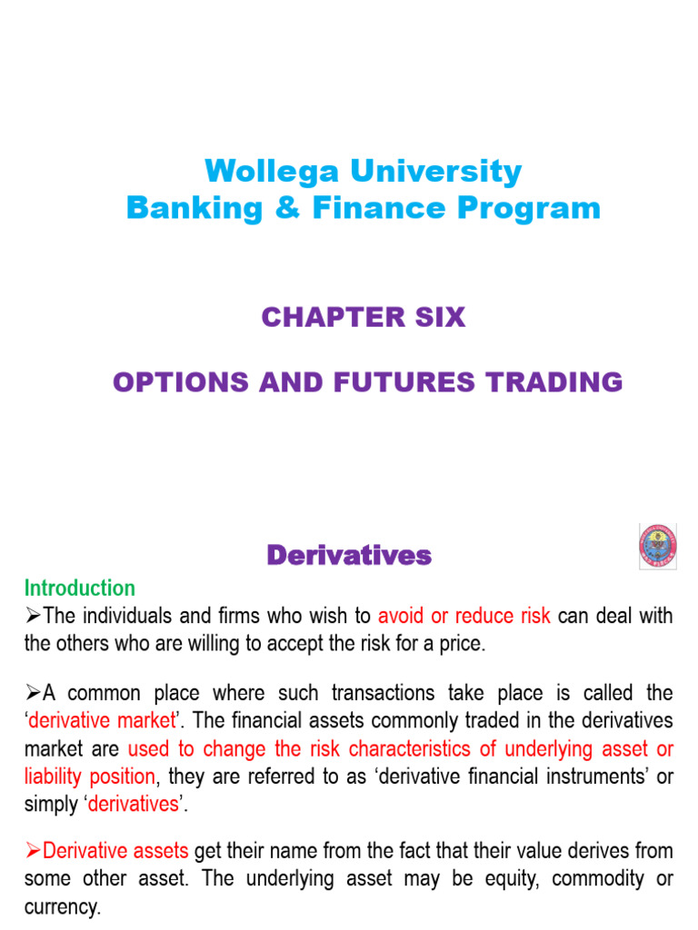 CH5 (Options & Futures) | PDF | Option (Finance) | Futures Contract