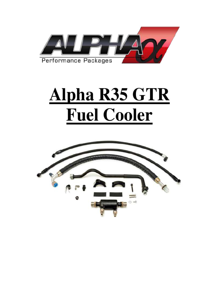 Alpha R35 GTR Fuel Cooler Installation Guide | PDF | Air Conditioning ...
