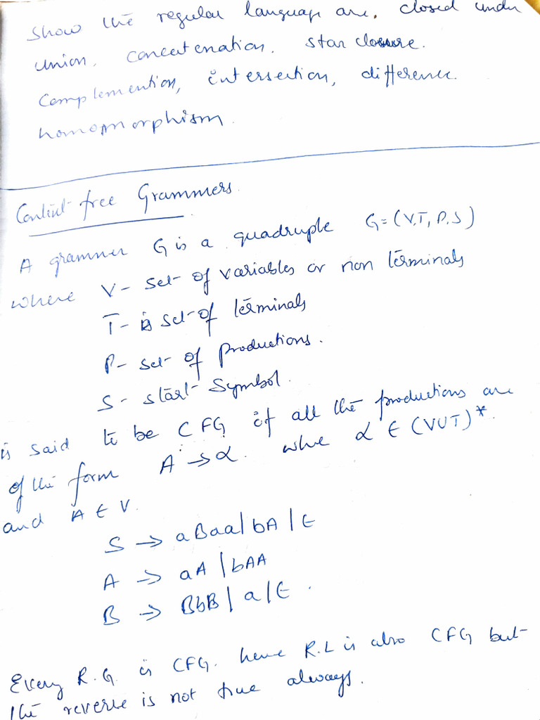 Module 3 - CFG PDA | PDF