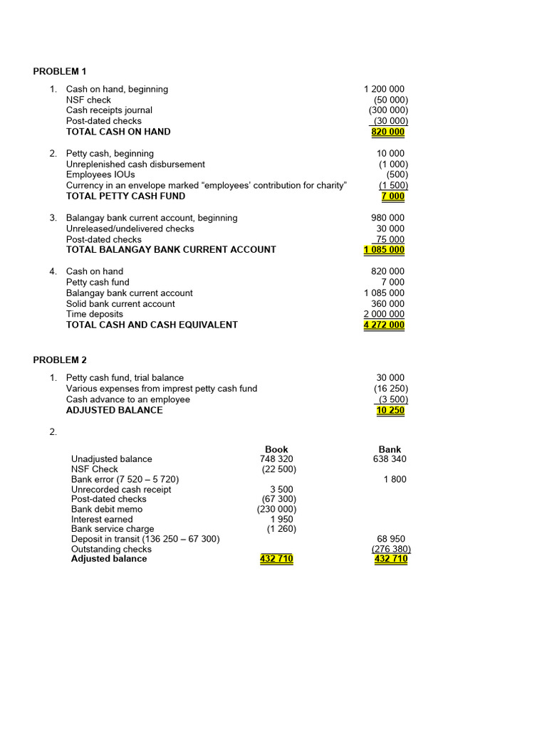 Audit Problems | PDF | Cash | Banks