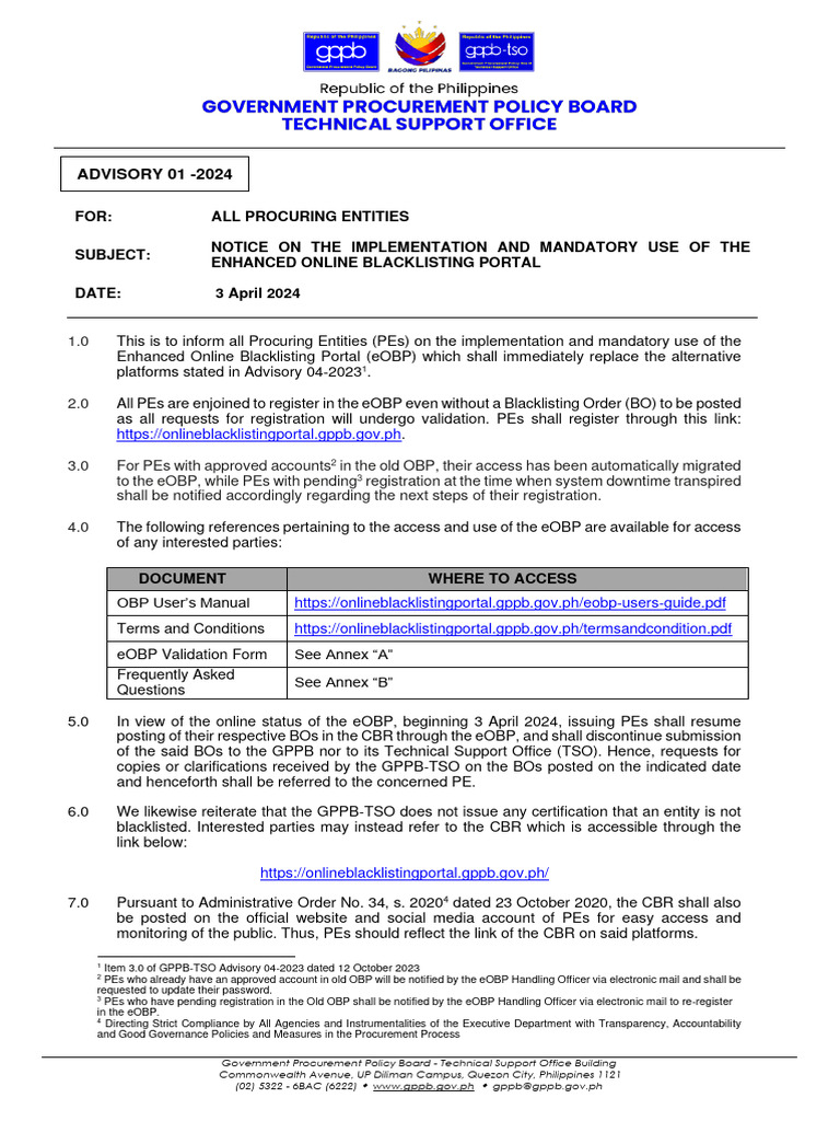 Advisory No. 01 2024 | PDF | Email Address Advisory No. 01 2024 | PDF | Email Address