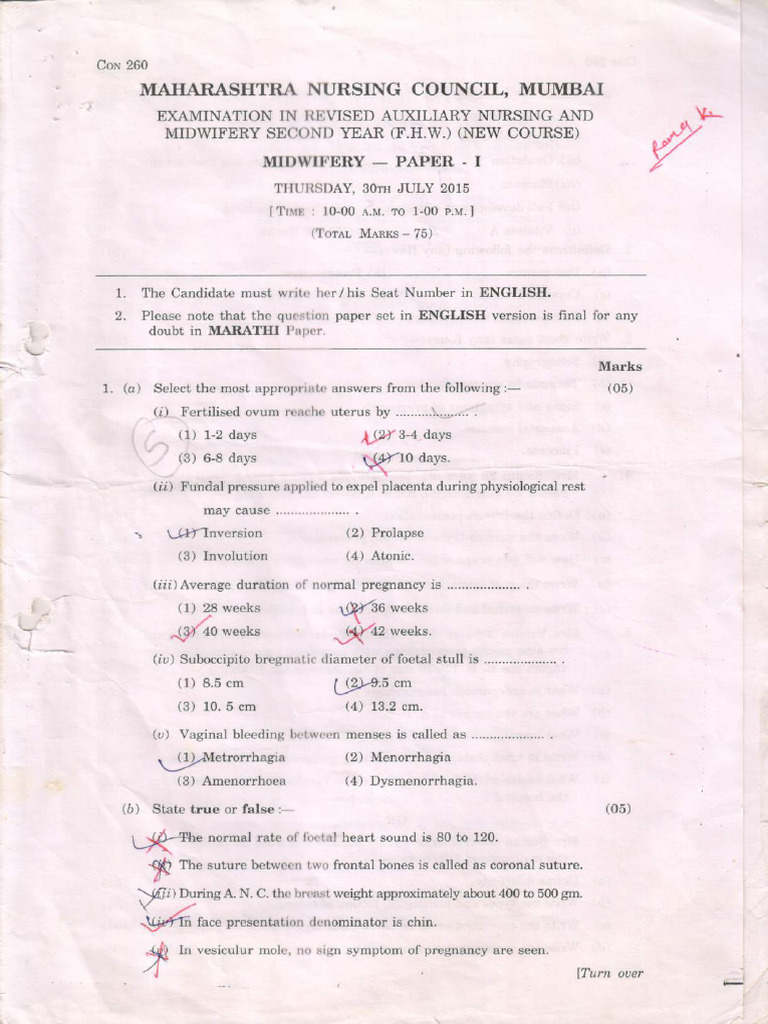 GNM 3rd Year Paper-Compressed | PDF