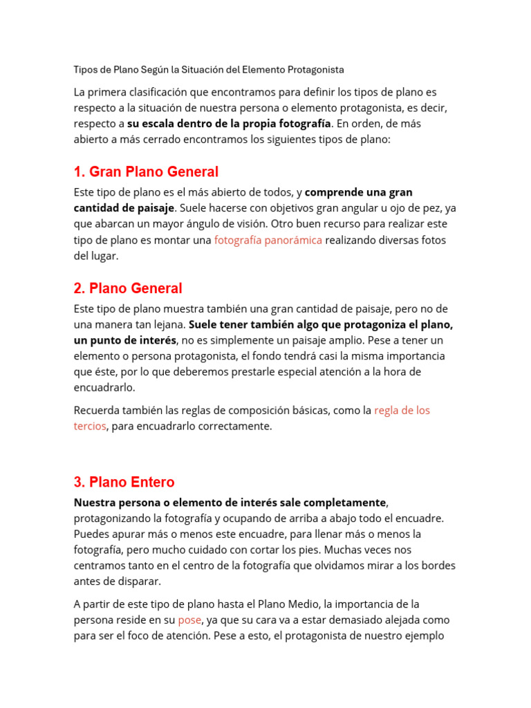 Tipos de Planos | PDF