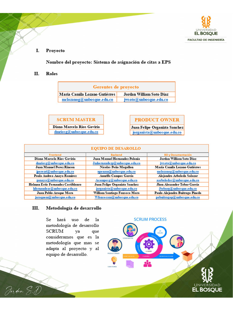 Proyecto Integrantes y Roles | PDF | Bases de datos | Programación de ...