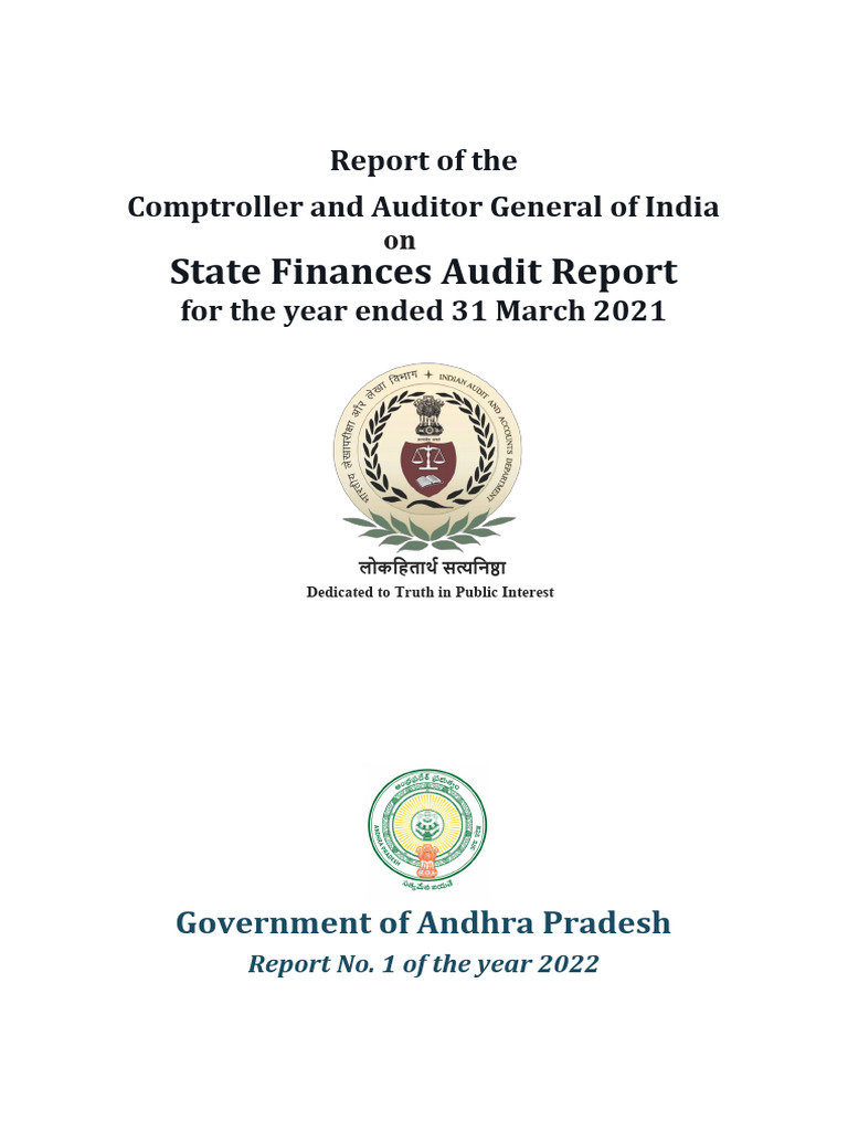 State Finances Audit Report For The Year Ended 31 March 2021 | PDF ...