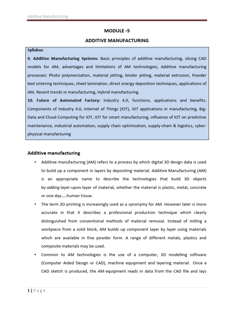 Computer Aided Design and Manufacturing Module 5 - Vikranth Kannanth ...