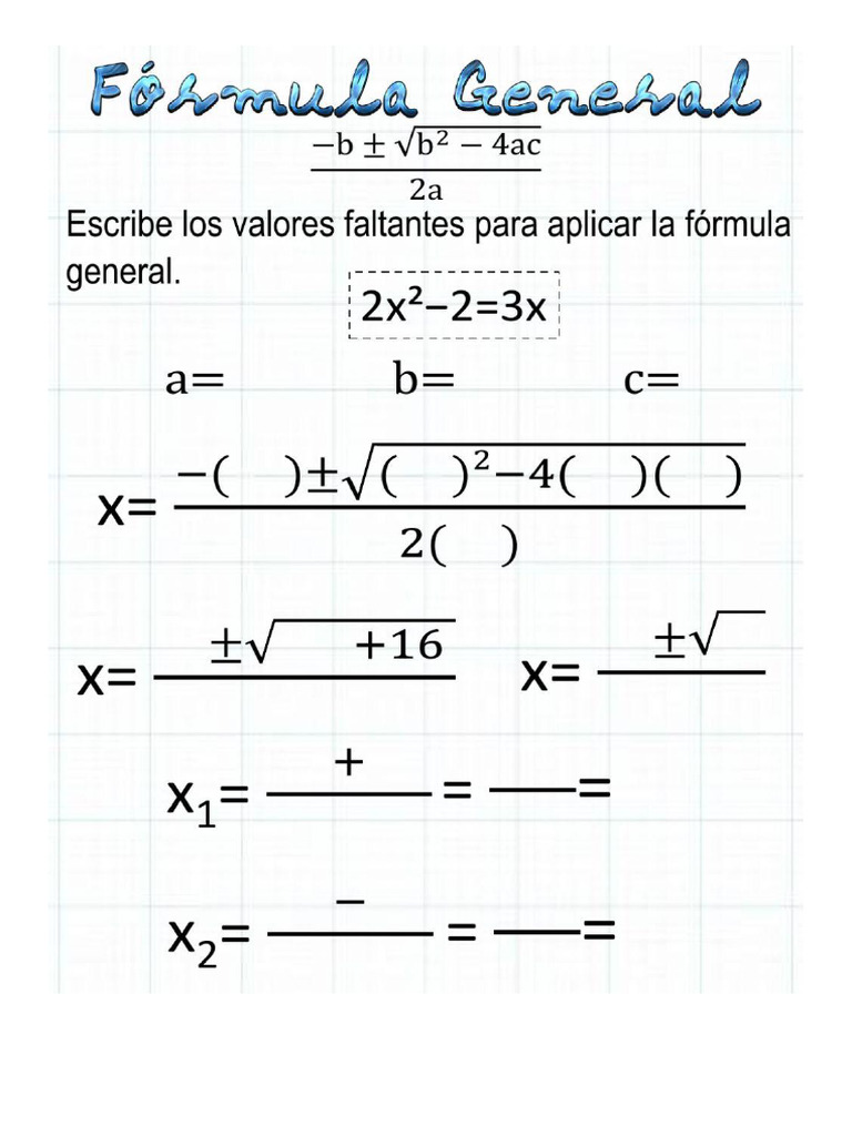 Formula General Primero | PDF