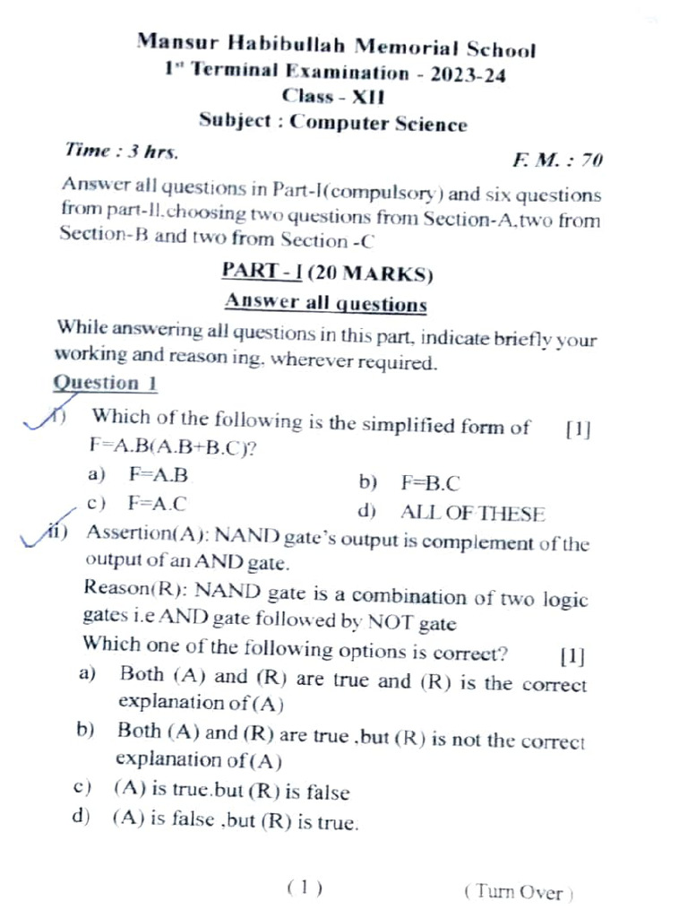 Ics Xii 2023 Pre Test Mhms Pdf Constructor Object Oriented Programming Programming