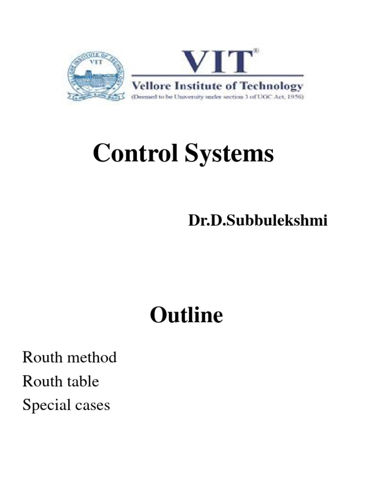 Routh Hurwitz Criterion | PDF