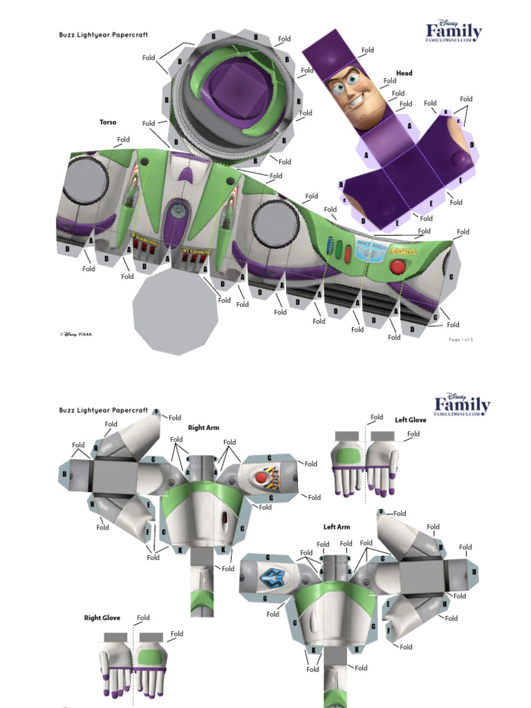 Buzz Lightyear 3d Papercraft SF 0612 - FDCOM | PDF | Scale Modeling | Paper