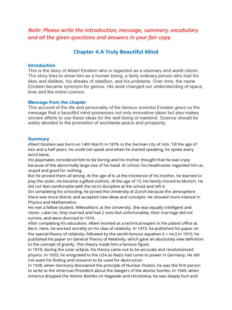 A Truly Beautiful Mind | PDF | Albert Einstein | Nuclear Weapons