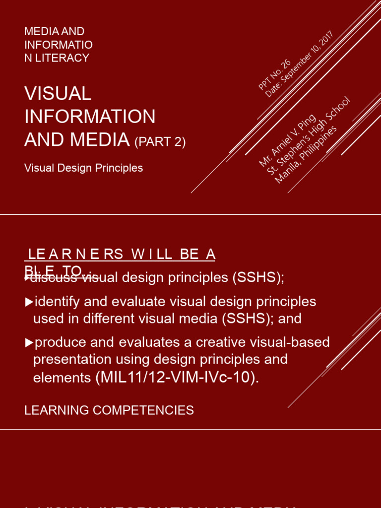 Visual Design Principles for Media Literacy | PDF | Human Communication
