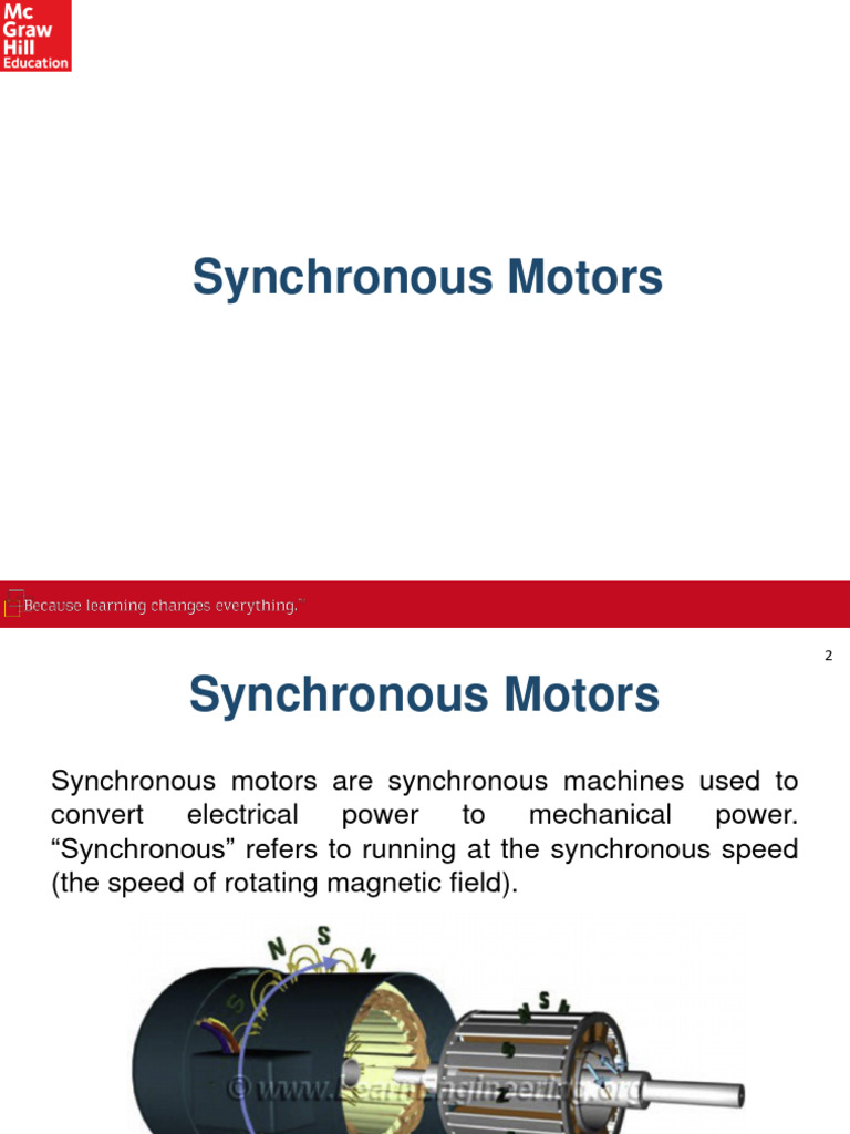 Synchronous Motors | PDF | Electric Motor | Electrical Equipment