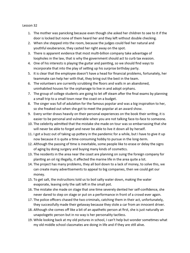 Lesson 32 | PDF | Volcano