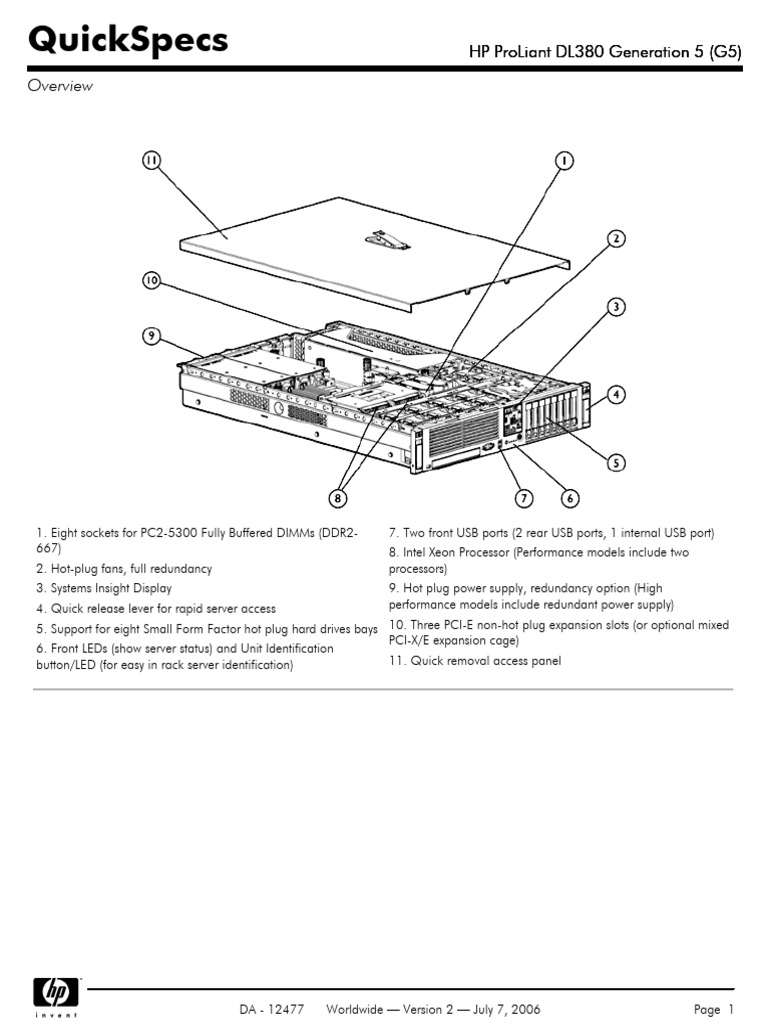 Proliant DL380 G5 Eng | PDF | Operating System | Booting