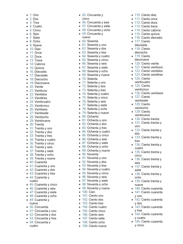 1 Al 3000 en Letras | PDF