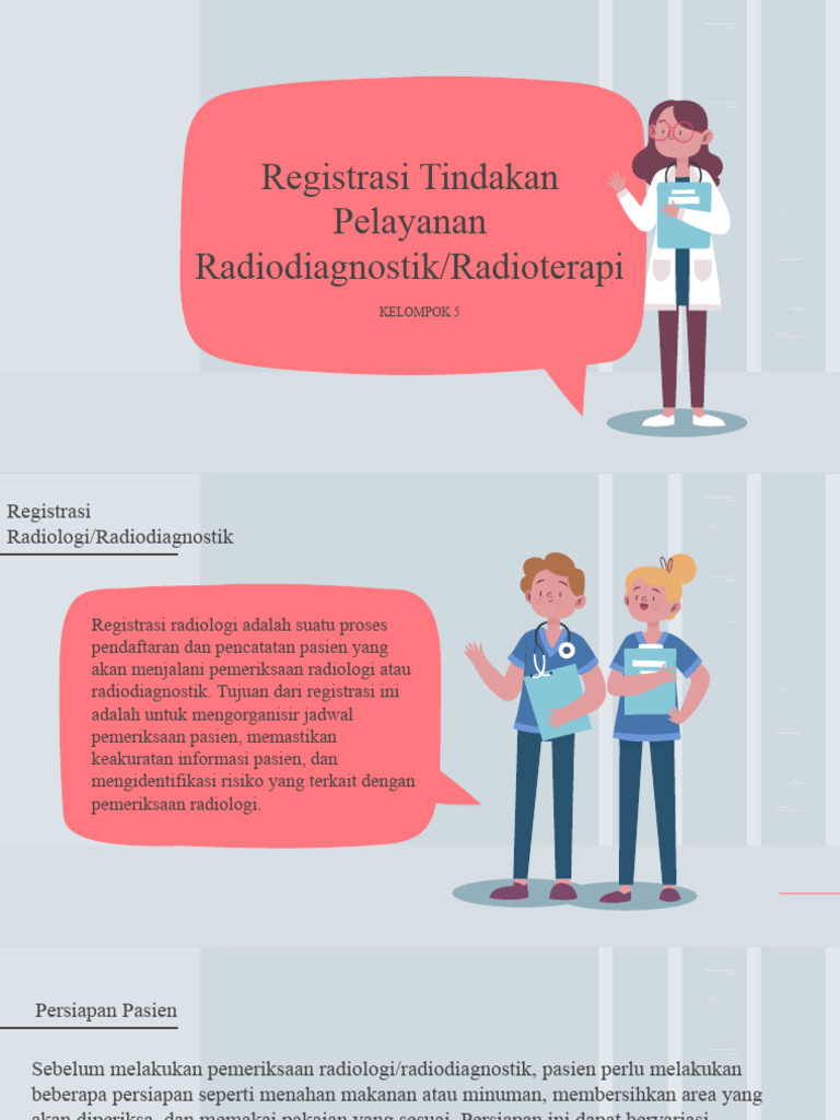 Registrasi Tindakan Pelayanan Radiodiagnostik Radioterapi | PDF